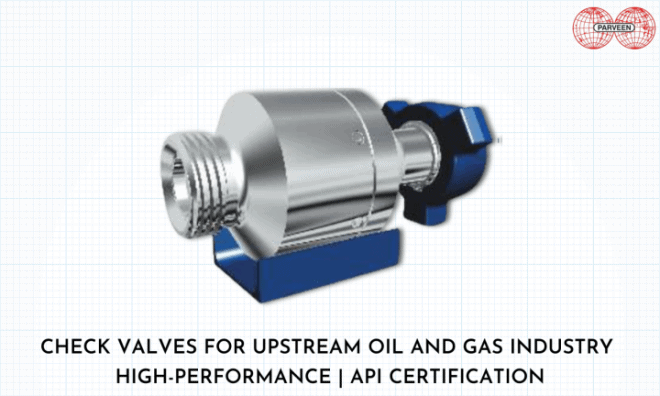 Enhance Upstream Production Efficiency with High Performance Check Valves